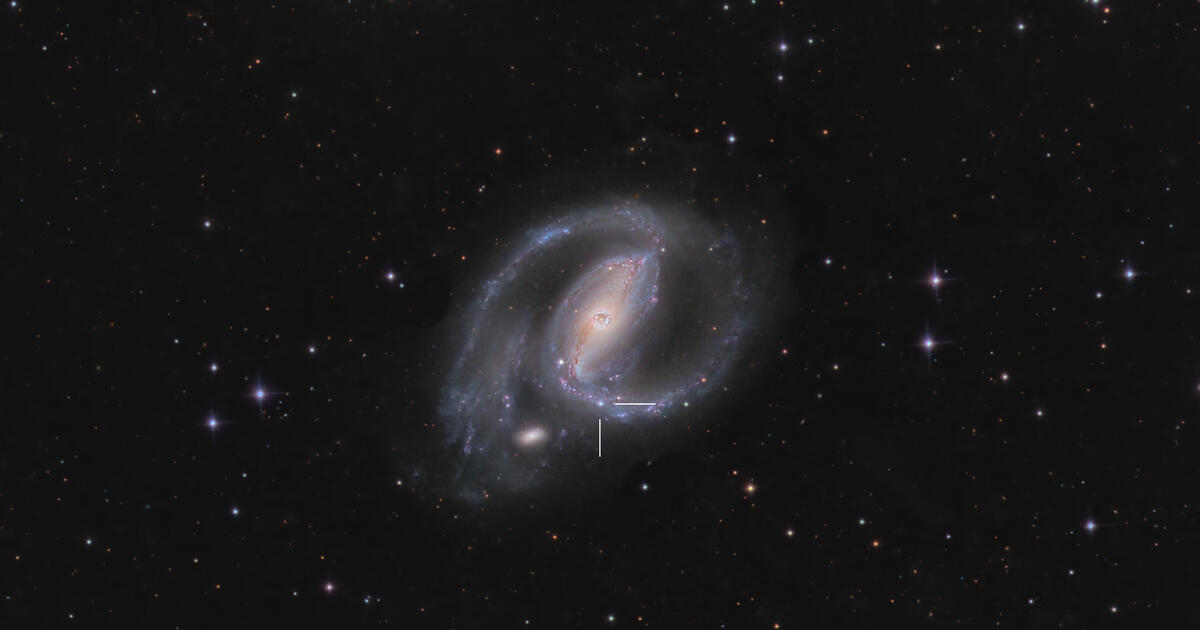 NGC 1097 with SN2023rve | Telescope Live